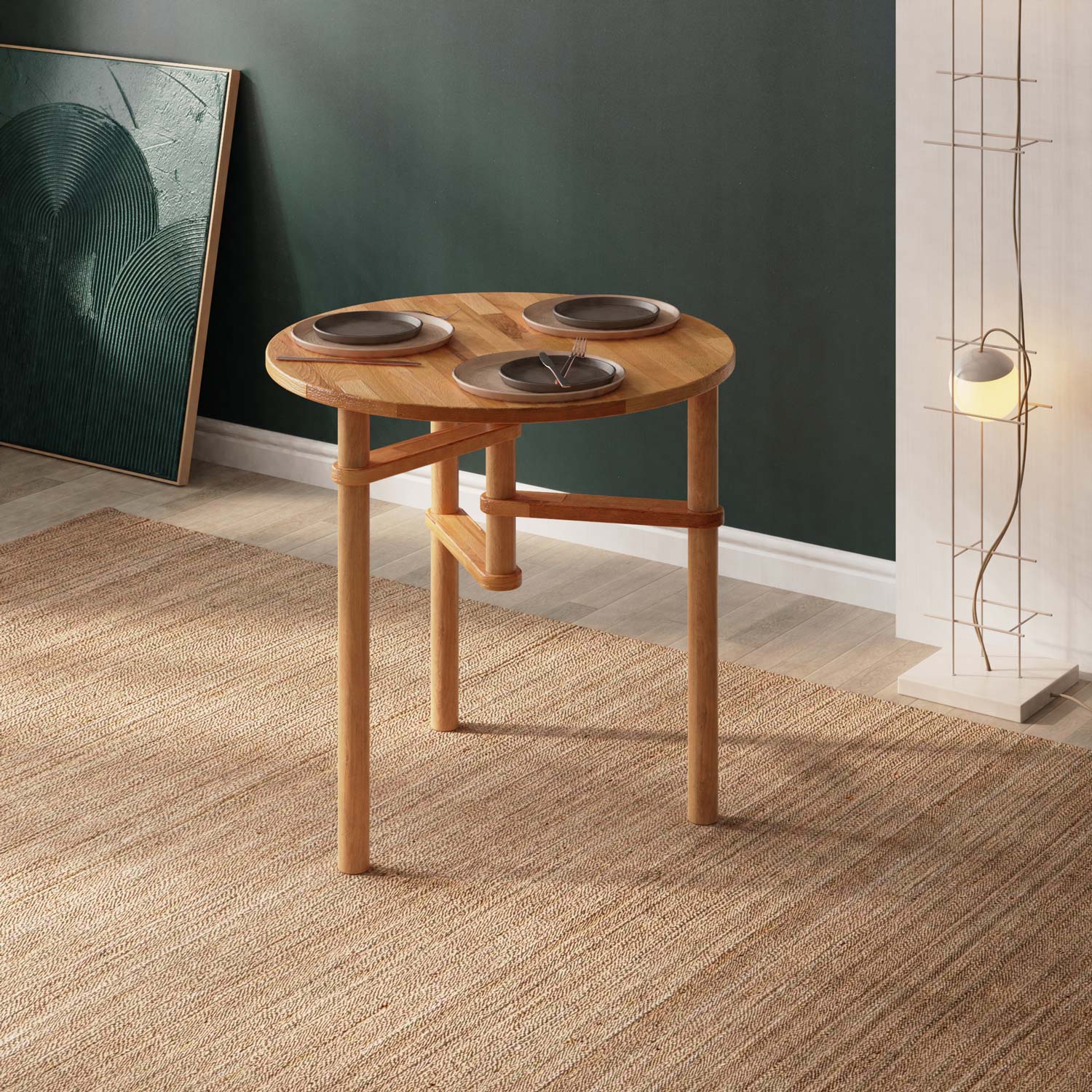 Lat Dining Table – 31" x 31" (78 x 78 cm)